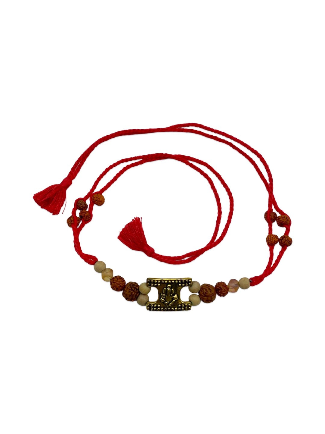Shop (Set of 3) Ganesh/Rudraksh Rakhi Online – Digital Dress Room
