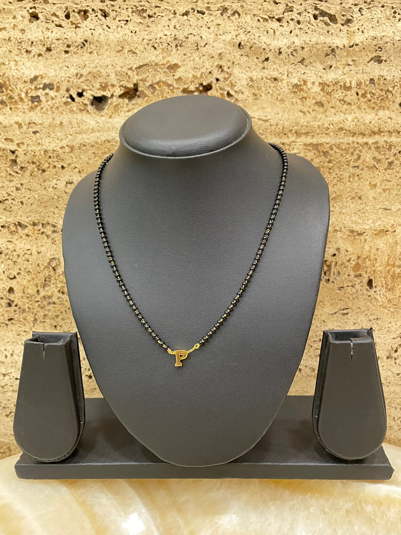 Letter Mangalsutras | A-Z Alphabets Customized Design With AD Ball ...