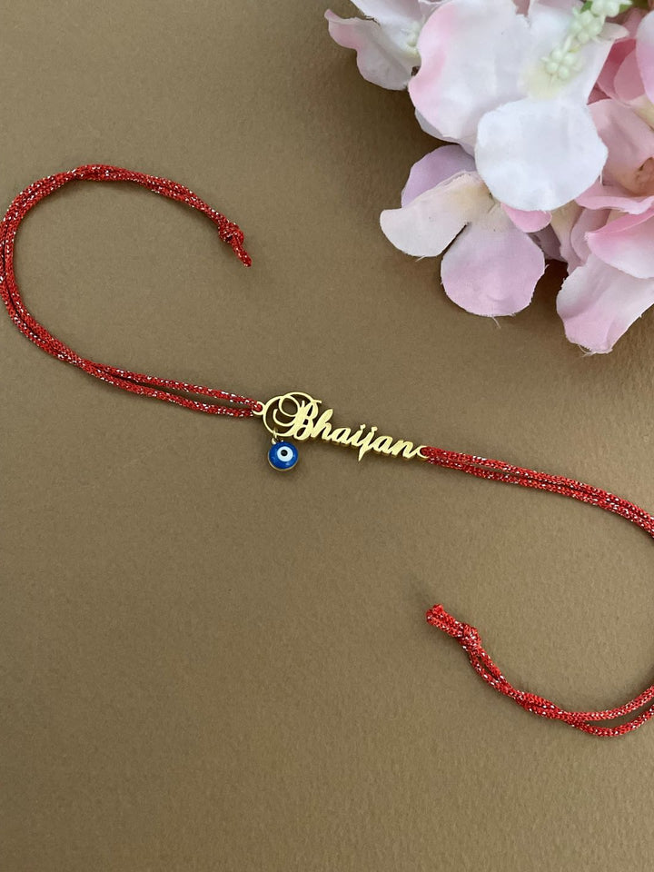 Designer Customized Full Name Pendant Rakhi | Digital Dress Room