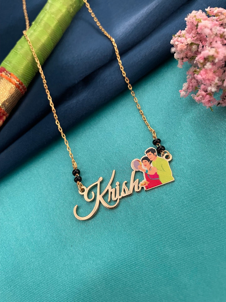 Buy Name Mangalsutra | Fancy Naam Wale Short Mangalsutra Designs ...