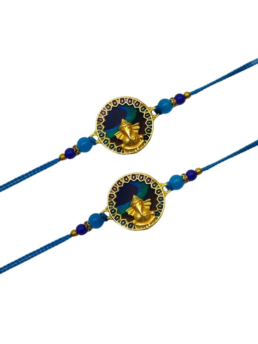 Rakhi Set Of 2 Ganesh Rakhi For Raksha Bandhan Online | DDR – Digital ...