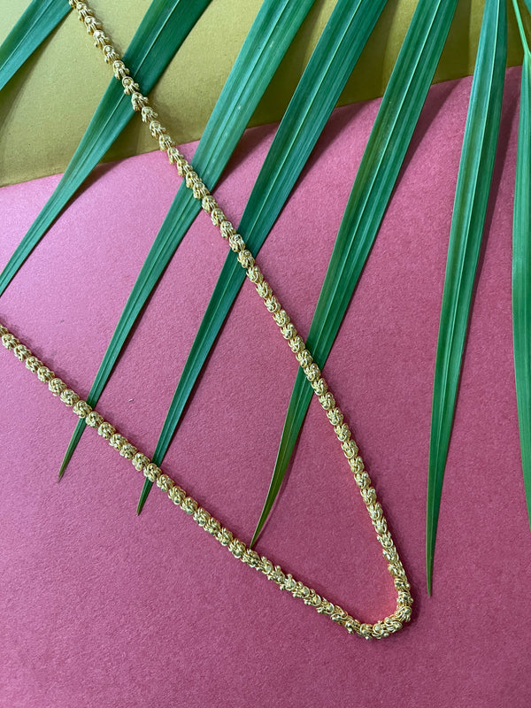 Traditional Single Line Layer Golden Necklace for Women – Digital Dress ...