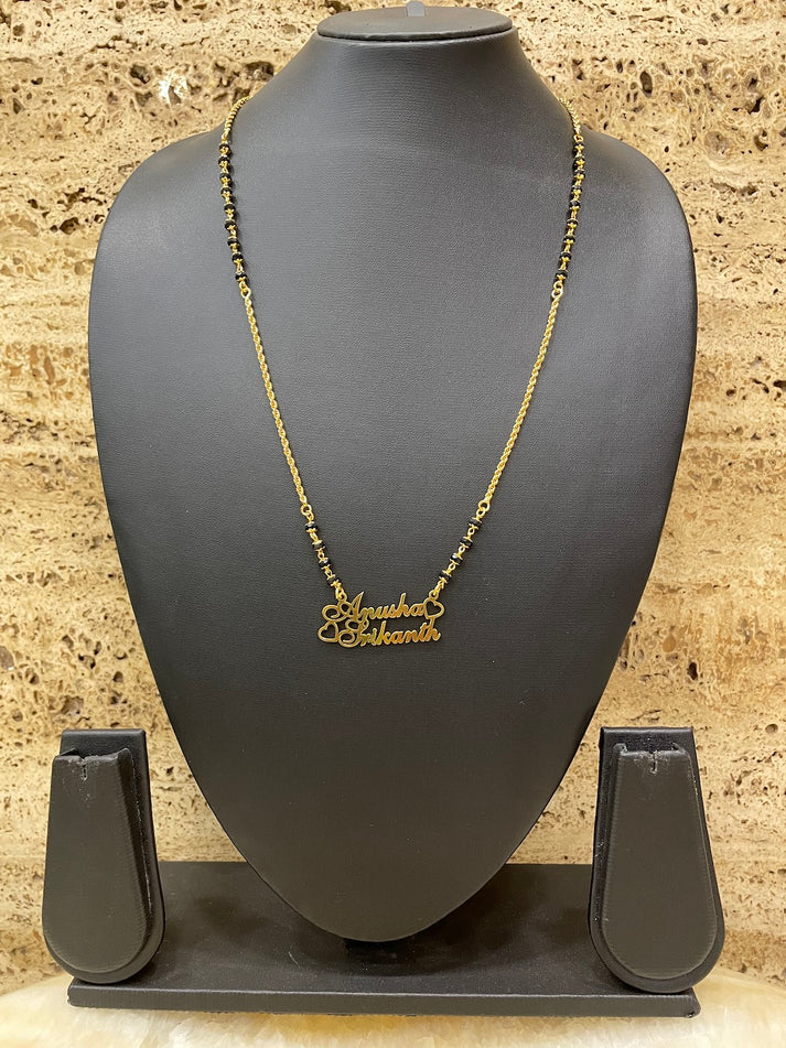 Couple Name Mangalsutra | Stylish Husband-Wife Name Mangalsutra ...